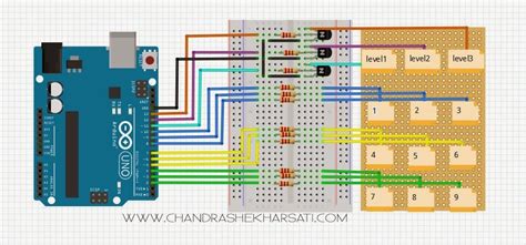 3x3x3 Led Cube Arduino Circuit Diagram