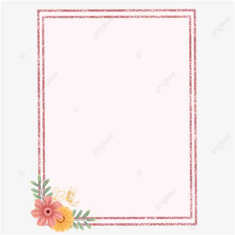 핑크 꽃 프레임 테두리 레이블 청첩장 핑크 꽃 테두리 탭 청첩장 꽃 테두리 청첩장 웨딩 Png 일러스트 및 Psd 이미지 무료 다운로드 Pngtree