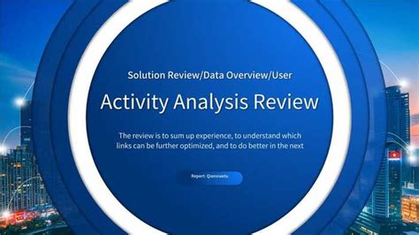 Simple Business Activity Analysis Review Report Powerpoint Template
