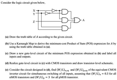 SOLVED CMOS Digital Electronics Focus On E Inform Step By Step For C And D Consider