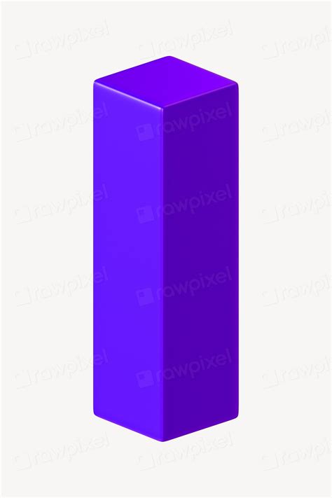 3d Purple Cuboid Clipart Geometric Premium Psd Rawpixel