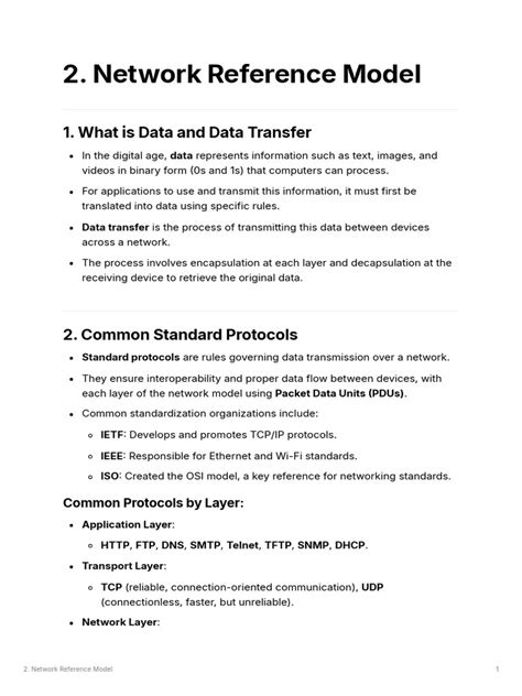 network reference model pdf transmission control protocol osi model