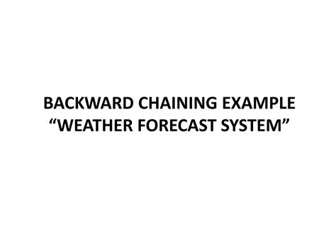 Forward Backward Chaining Pptx