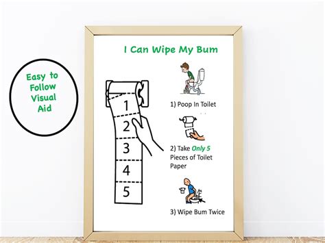 Autism And Wiping Bottom Visual Reminders For Autism Visual Schedules