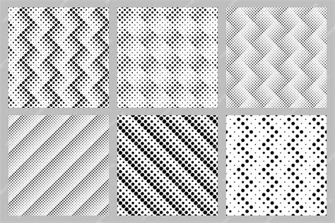Premium Vector Seamless Geometrical Abstract Dot Pattern Background Design Set