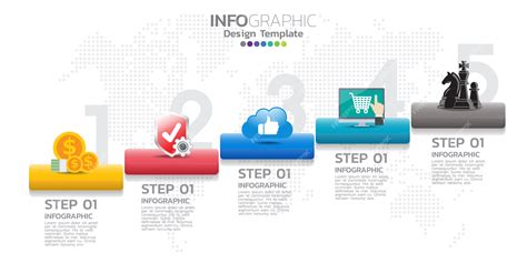 Premium Vector Timeline Infographics Template With Arrows Flowchart Workflow Or Process