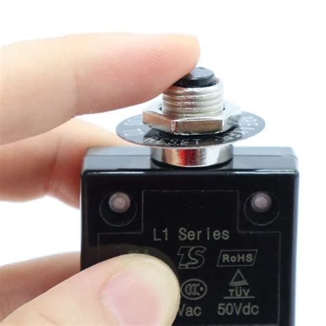 50vdc Overload Protector 5 30a Manual Reset Thermal Circuit Breaker Push Button Circuit Breaker