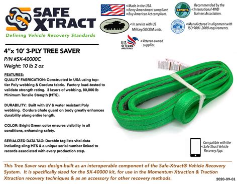 Safe Xtract Tree Saver Strap Switchback Outdoor Saftey