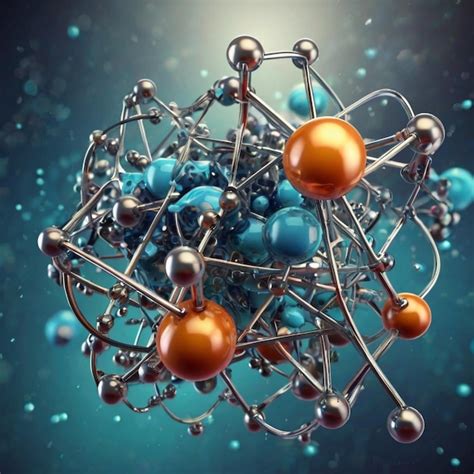 Premium Photo 3d Illustration Of Molecule Model Science Background With Molecules