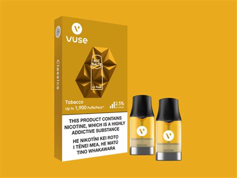 Tobacco Flavour E Liquid Vuse Go Reload Vape Pod Vuse Nz