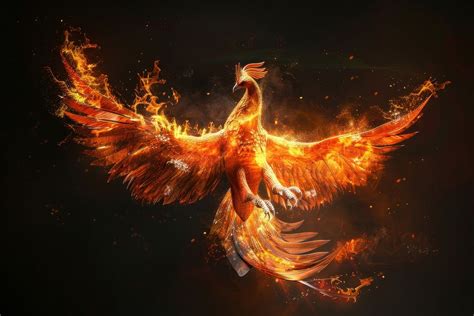 Phoenix Bird Flame Fire Bonfire Free Photo Rawpixel