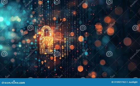An Illustration Of A Lock With A Keyhole Made Up Of Bits And Bytes Showing The Connection