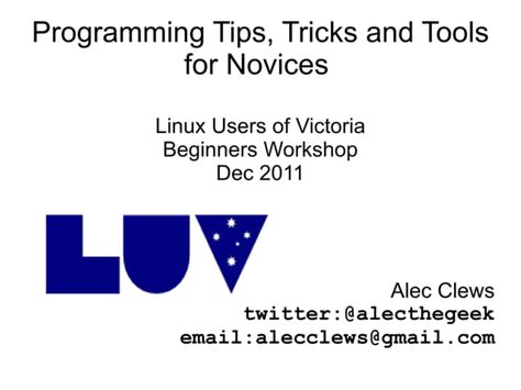 Novice Programmers Workshop Ppt