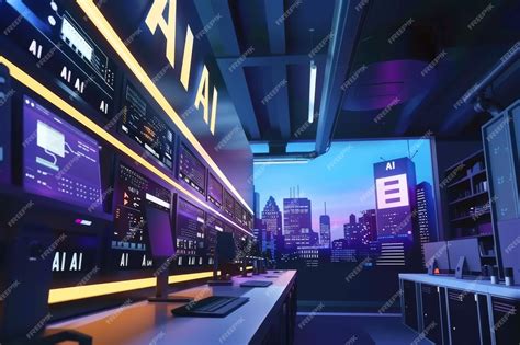 Ai Data Center With Neon Lights Digital Transformation Tech Innovation Artificial Intelligence