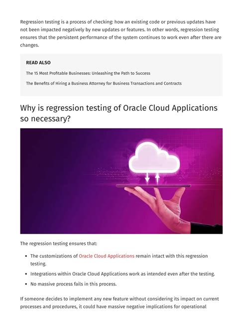 Ppt How To Understand Oracle Cloud Regression Testing Powerpoint