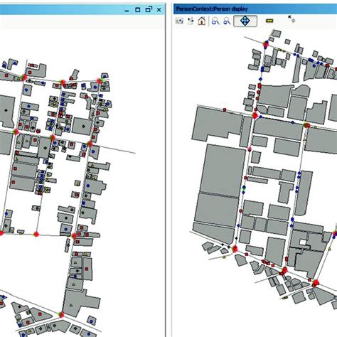 Simulation Interface Of Motorists Behaviors At Tick 0 A And 50 B