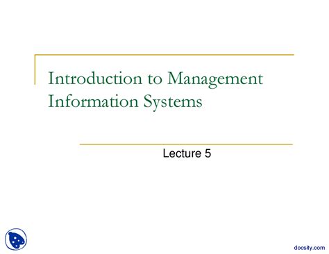 process control systems managment informatiion system lecture slides slides management