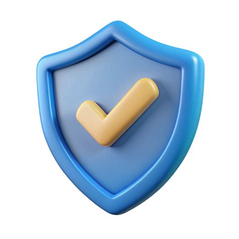 3d Shield Checkmark Icon 3d Shield Checkmark Symbol 3d Shield Checkmark