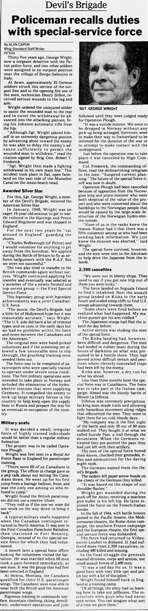 G Wright Special Forces Roll Of Honour