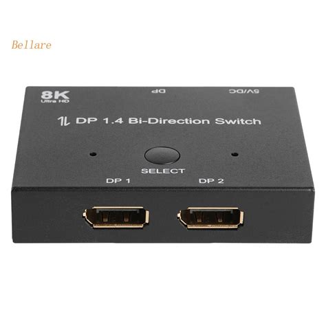 Brand New Displayport Splitter Dp1 4 8k Bi Direction Switch Adapter 1x2 2x1 Switcher Shopee