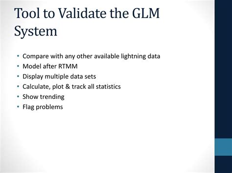 Ppt Glm Val Tool Overview Powerpoint Presentation Free Download Id