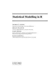 Statistical Modelling In R Pdf Statistical Modelling In R MURRAY AITKIN Department Of