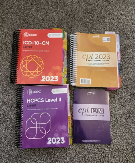 aapc2023 icd 10 cm cpt hcpcs level ii and cpt e m companion full set