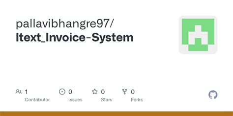 Github Pallavibhangre97itextinvoice System