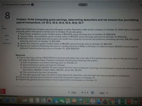 solved ch 10 homework assignment 8 problem 10 4a computing