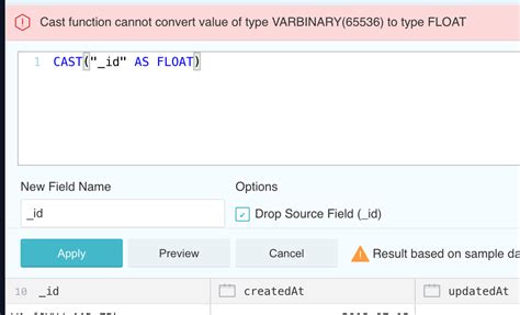 convert varbinary to varchar dremio