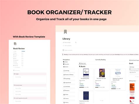 2023 Updated Notion Habit Tracker With Buttons And Graphs With Book Organizertracker Sleep