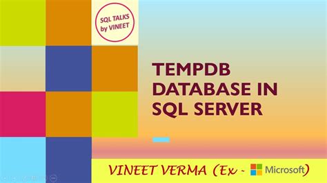 Tempdb Database Sql Server Training Database Design Sql Talks By