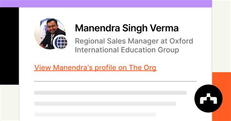 Manendra Singh Verma Regional Sales Manager At Oxford International