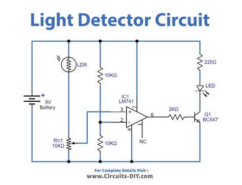 Light Detector With Sensitivity Control Circuit Lm741