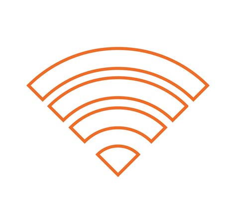 Draadloos Of Wifi Netwerk Teken Symbool Pictogram Oranje Kleur 5556323 Vectorkunst Bij Vecteezy