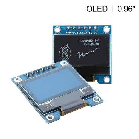096 Oled Display Module White 12864 Led Screen 6 Pin Spi Iic