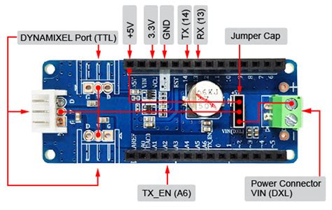 dynamixel shield for arduino mkr series robotis
