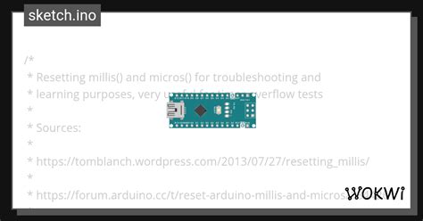 Millisstagereset Wokwi Esp32 Stm32 Arduino Simulator