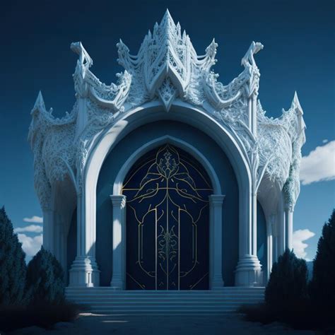 Premium Ai Image Grand And Detailed Gate Entrance Generative Ai