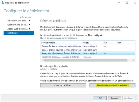 Rds Publier Programmes Remoteapp Certificat Work Resources Pc2s Bubu