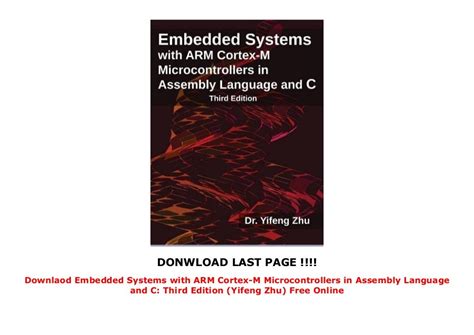 Downlaod Embedded Systems With Arm Cortex M Microcontrollers In