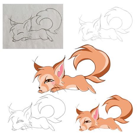 Chibi Fennec Fox Process By Sofiimagines On Deviantart
