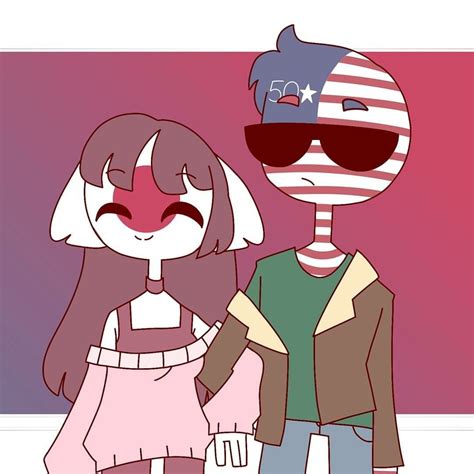 Ameripan Countryhumans America X Japan Devil Aesthetic Digital Art