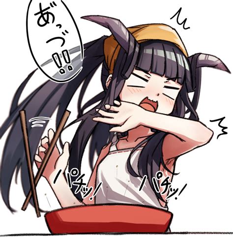 Safebooru 1girl Alternate Hairstyle Apron Armpits Blue Archive Blush