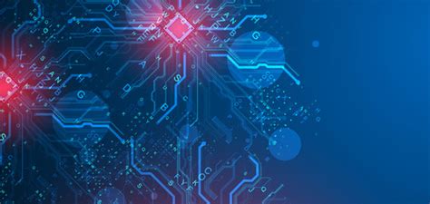 Cpu Concept Circuit Board Technology Background Vector Image