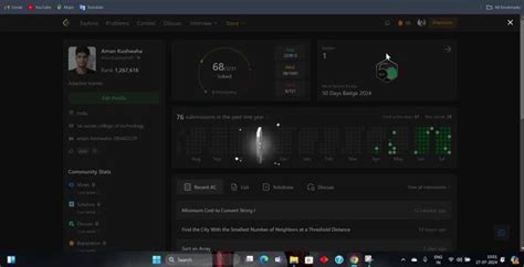 Aman Kushwaha On Linkedin Leetcode Coding Programming