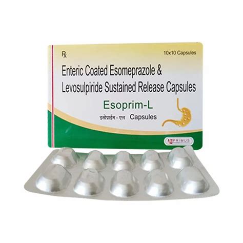 Esomeprazole Levosulpiride Capsule Nexpro L Latest Price Manufacturers And Suppliers