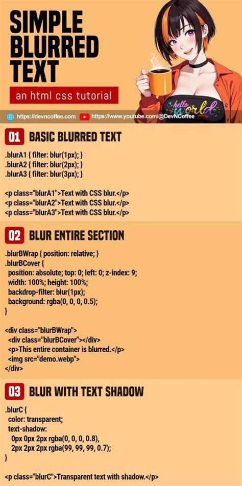 How To Create Blurred Text In Html Css In 2025 Html Css Css
