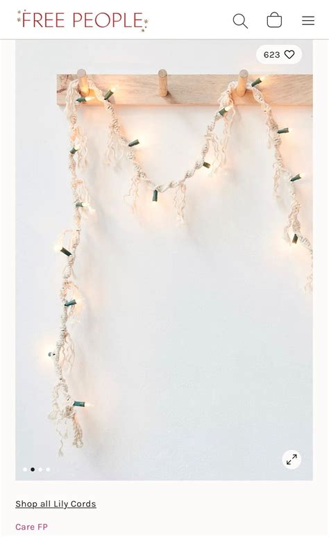 Macrame String Lights Macrame Christmas Holiday Boho Fringy String Lights Garland Ornaments Etsy
