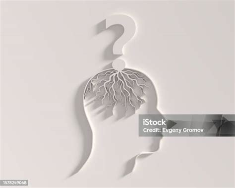 의심하는 사람 머리에 물음표가 있는 똑똑한 남성 캐릭터 기억과 해결책 탐색과 생각 개념 만족스럽지 못한 진지한 걱정스러운 인간 3d 렌더링 걱정하는에 대한 스톡 사진 및